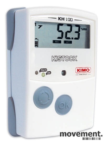 Solgt!KIMO Kistock KH-100-AO Dataloggerfor temperatur og fuktighet ...