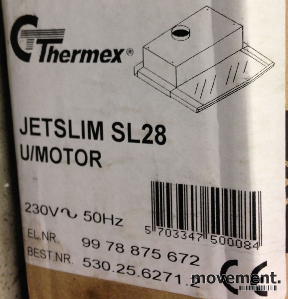Solgt!Thermex avtrekksvifte Jetslim SL28uten motor, NY I ESKE