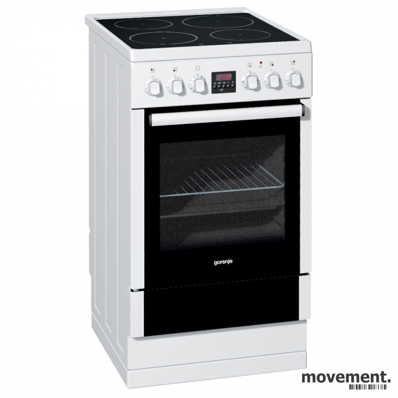 Solgt!Gorenje komfyr med induksjon,EI9240W, 50cm bredde, DEMOKUPP