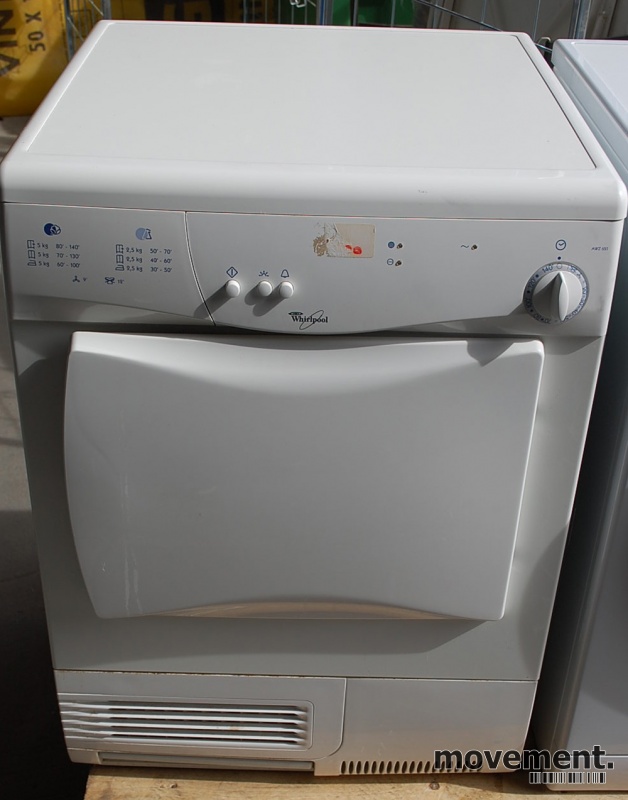 Solgt!Whirlpool tørketrommel kondens AWZ651, 5kg kapasitet, brukt.