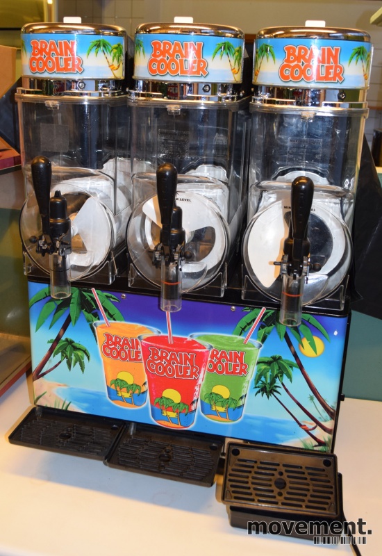 Solgt!Slushmaskin, 3kammers Brain Cooler,pent brukt, Iskremutstyr og ...