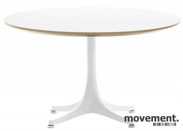 Solgt!Lite, rundt loungebord i hvitt fraVitra, Nelson Table 5452, Ø ...
