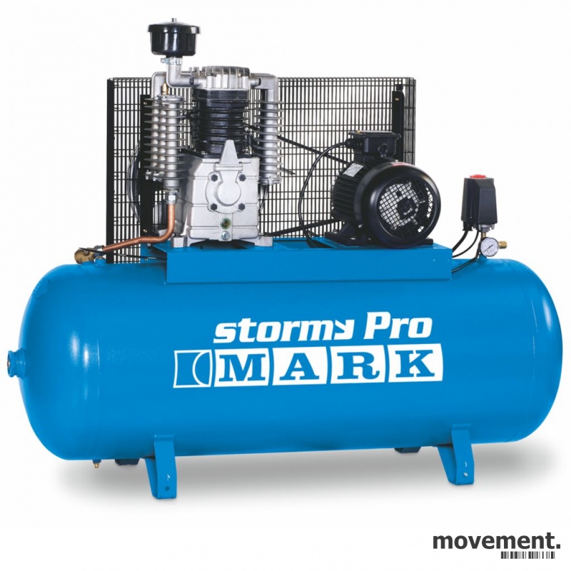 Solgt!Stor kompressor for luft, StormyPRO 270F5 5Y PRO, 653Liter/min ...