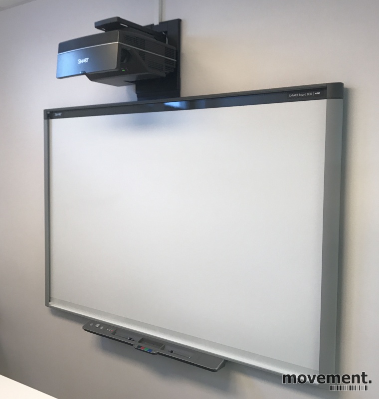 Solgt!Smartboard 800 / SB885ix2-SMP,200x135cm, komplett med short-throw ...