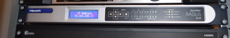 Solgt!Symetrix SymNet Radius 12x8 DSP1unit rackmount, pent brukt