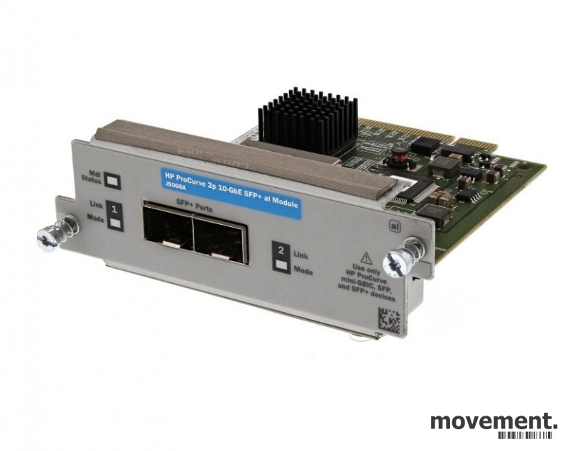 Solgt!Hewlett-Packard 2port 10Gb SFP+al-module J9008A for Procurve, NY ...
