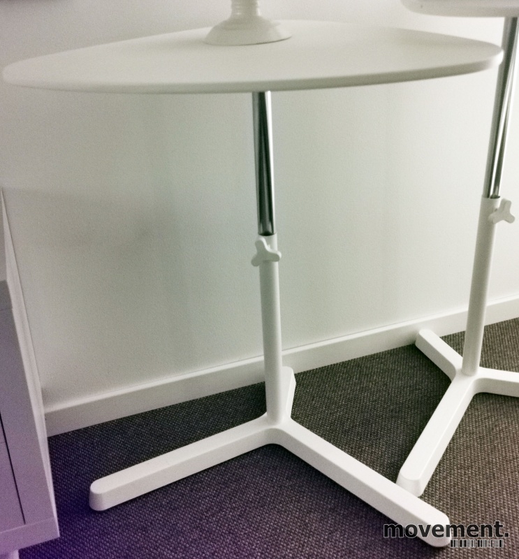 Solgt!Lite sidebord / loungebord /kaffebord i hvitt/krom, Ikea ...