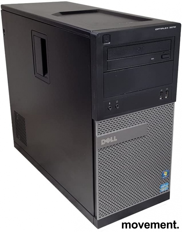 Solgt!PC fra Dell, Optiplex 3010, Corei5-3470 3,2GHz / 8GB / 256GB SSD ...