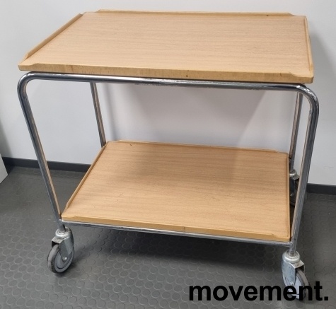 Solgt!Tralle / trillebord istål/bøkelaminat / trillevogn, med 2 ...