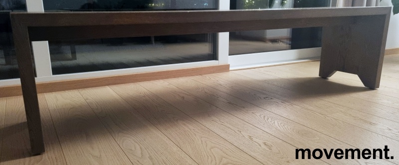 Solgt!Sittebenk i grålasert, massivtre /heltre eik, 180cm brredde, Nord ...