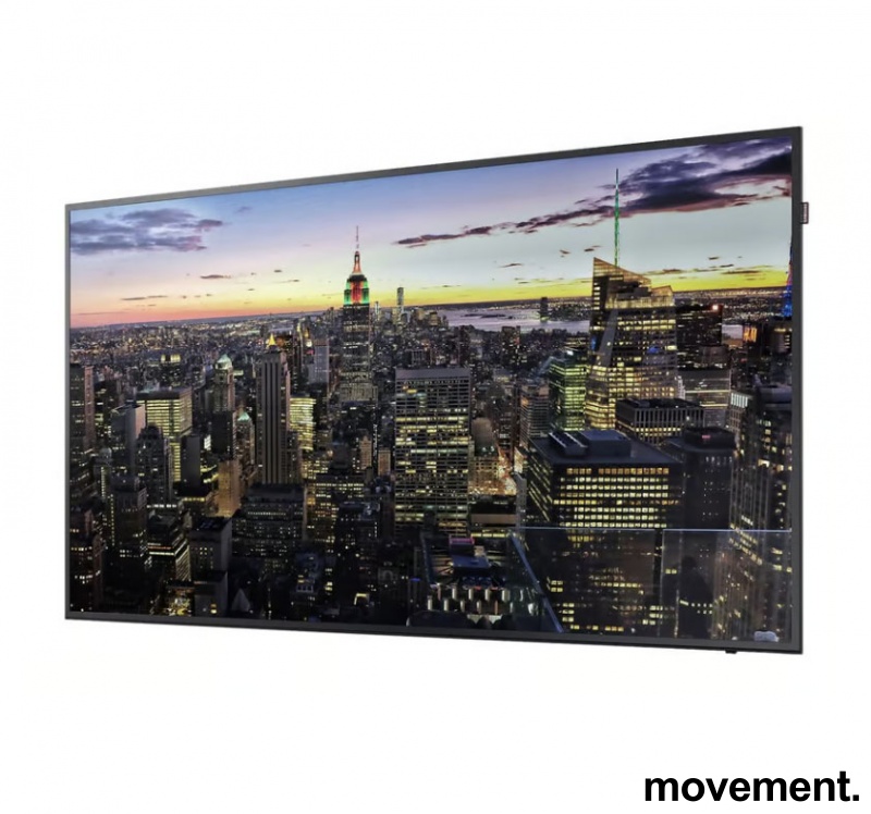 Solgt!Samsung QB65H, 4K 65toms PublicDisplay-skjerm, 3840x2160, pent brukt