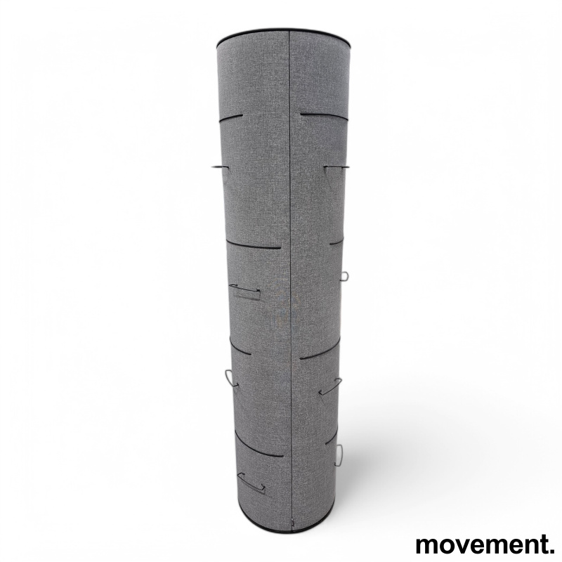 dB Pillar with magazine rack,H193cm Grå, sorte detaljer